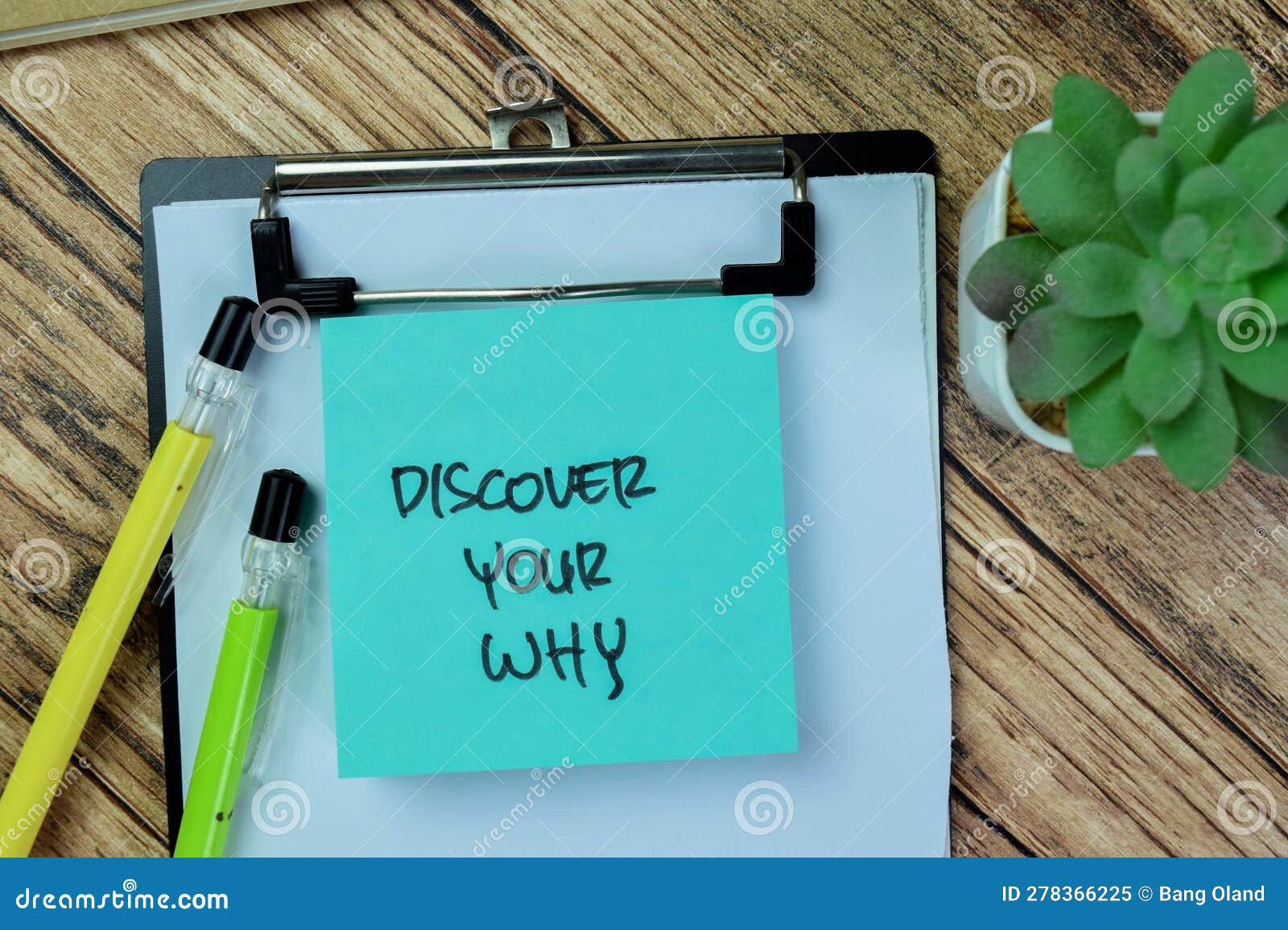 Concept Of Discover Your Why Write On Sticky Notes Isolated On Wooden
