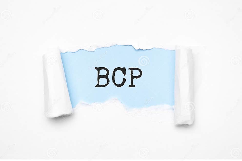 Concept of Discovering Bcp. Uncovered Unrolled Beige Torn Paper and ...