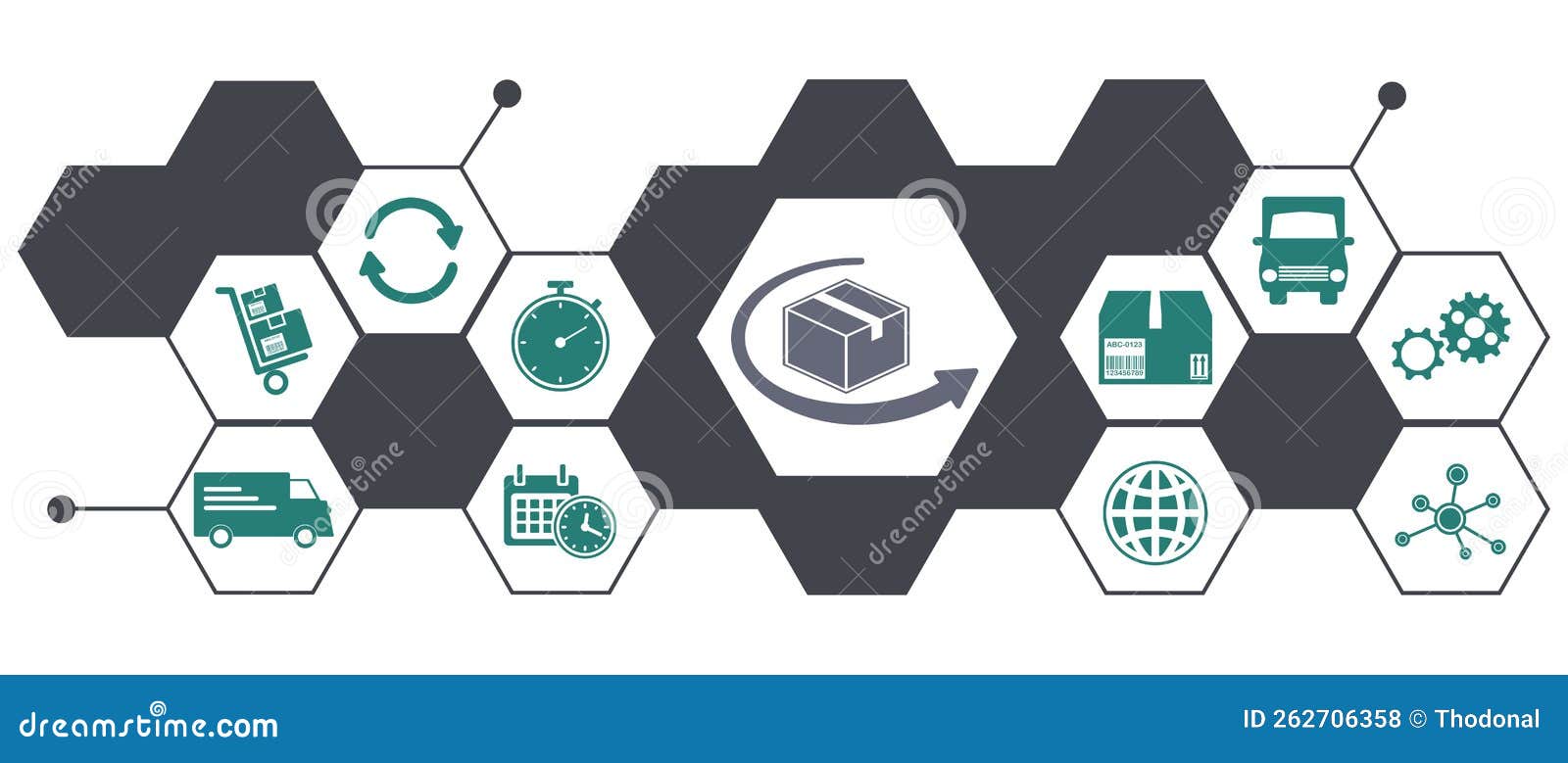 Concept of distribution stock illustration. Illustration of transport ...
