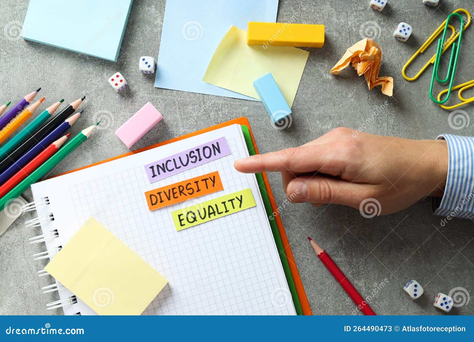Concept of Diversity, Inclusion and Equality, Top View Stock ...