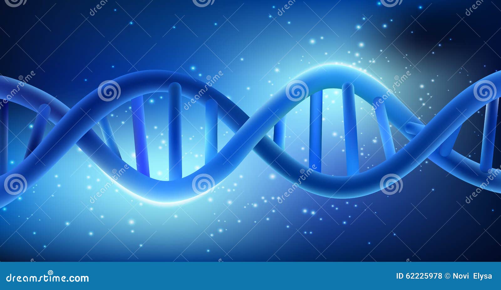 Concept Dna on Blue Background Stock Vector - Illustration of chain ...