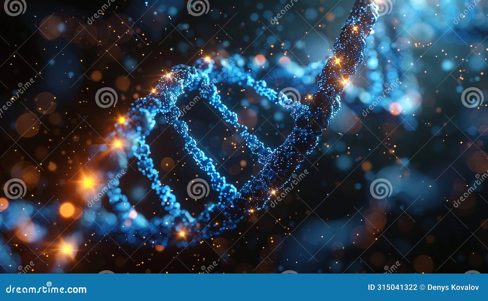 The Concept of DNA Helix Image. Big Data in Human Code. Aesthetic ...