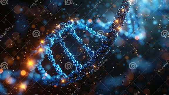 The Concept of DNA Helix Image. Big Data in Human Code. Aesthetic ...