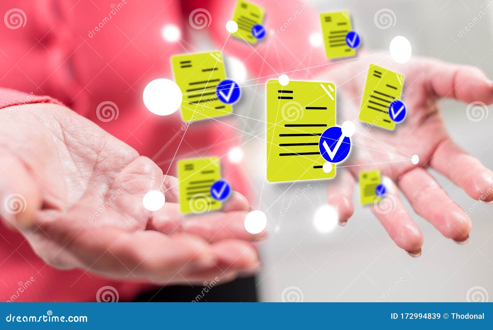 Concept of Document Validation Stock Image - Image of design, hand ...