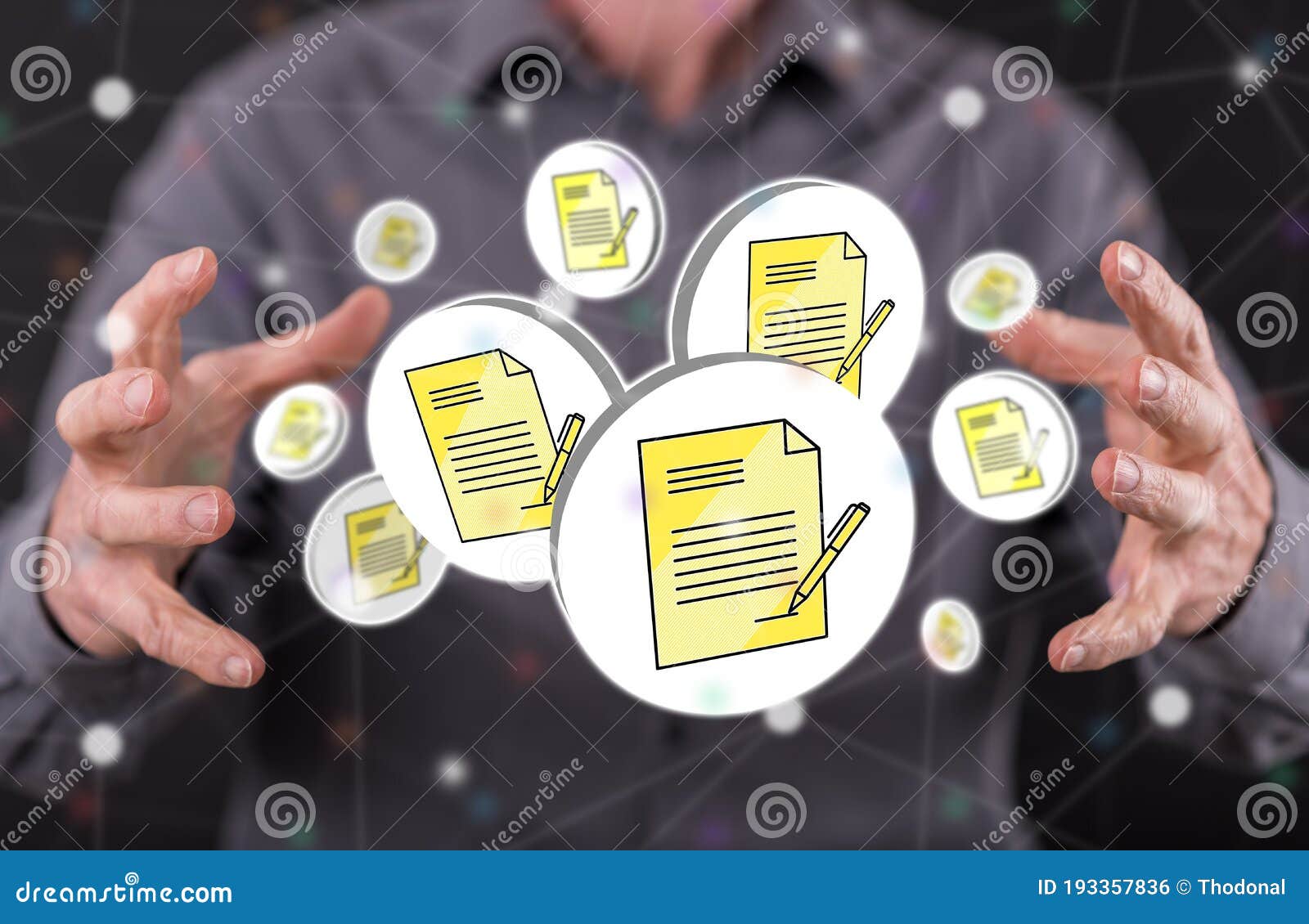 Concept of Document Validation Stock Photo - Image of file, business ...