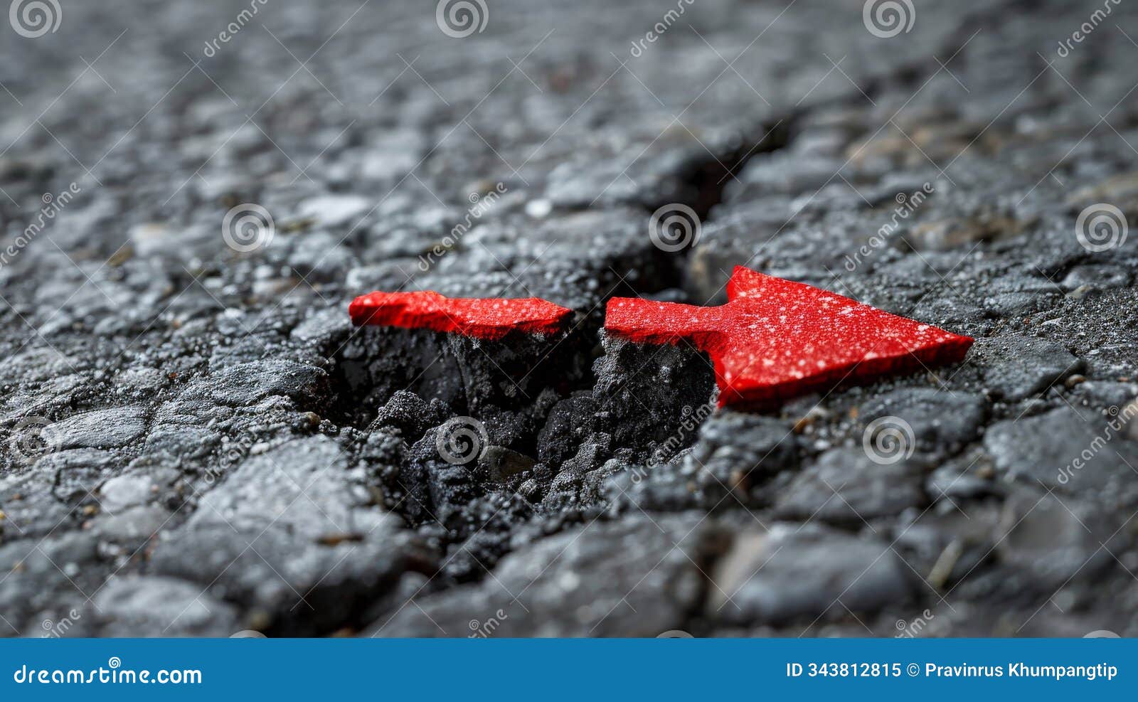 Concept of Don T Stop with Red Arrow Breaking the Boundary Stock Image ...