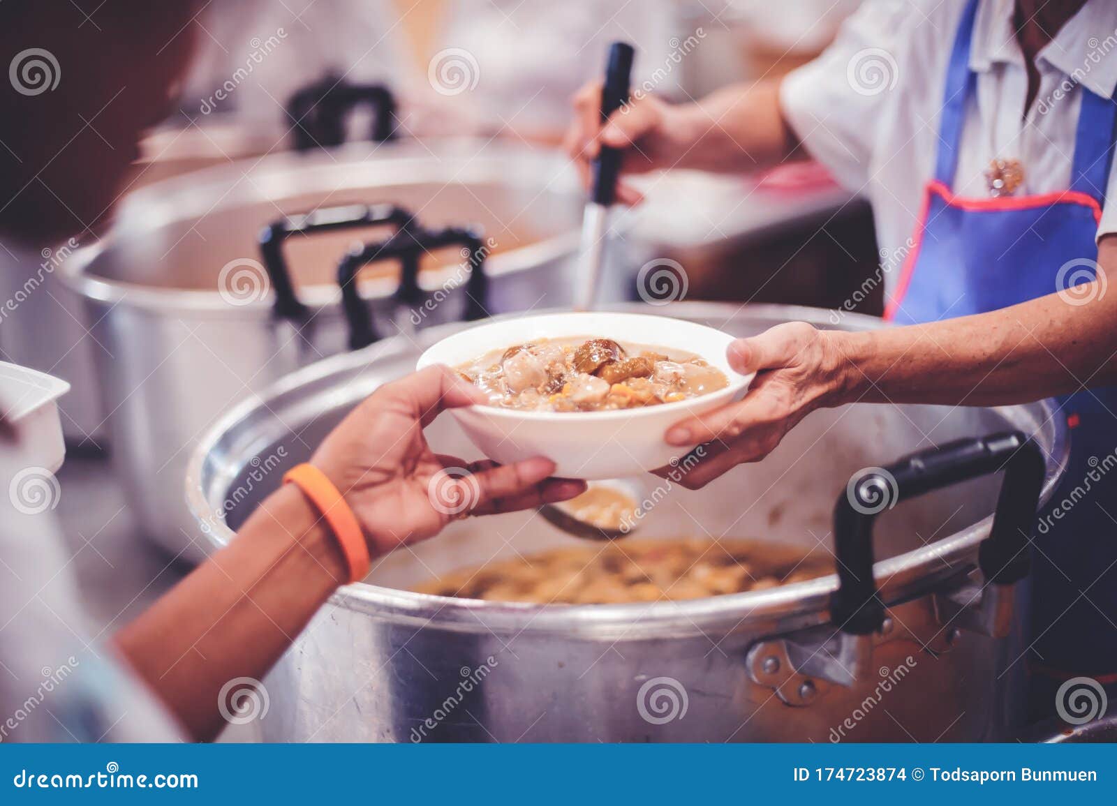 The Concept of Donating Food To the Poor, Free Food Stock Photo - Image ...