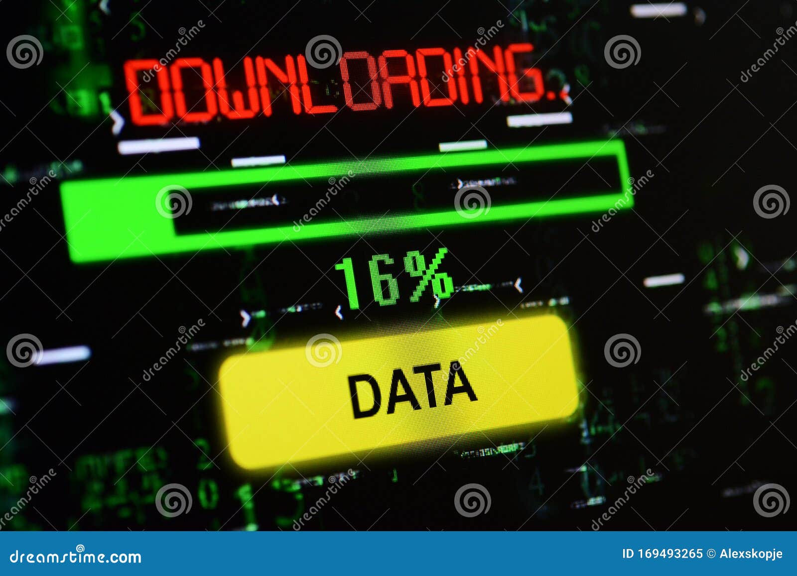 Downloading data stock image. Image of light, internet - 169493265