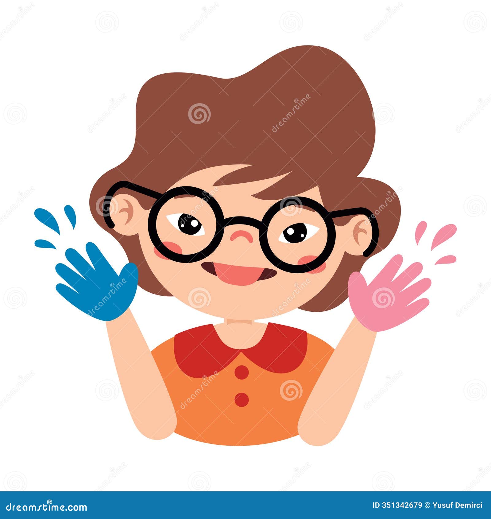 Concept Drawing for Down Syndrome Awareness Stock Illustration ...