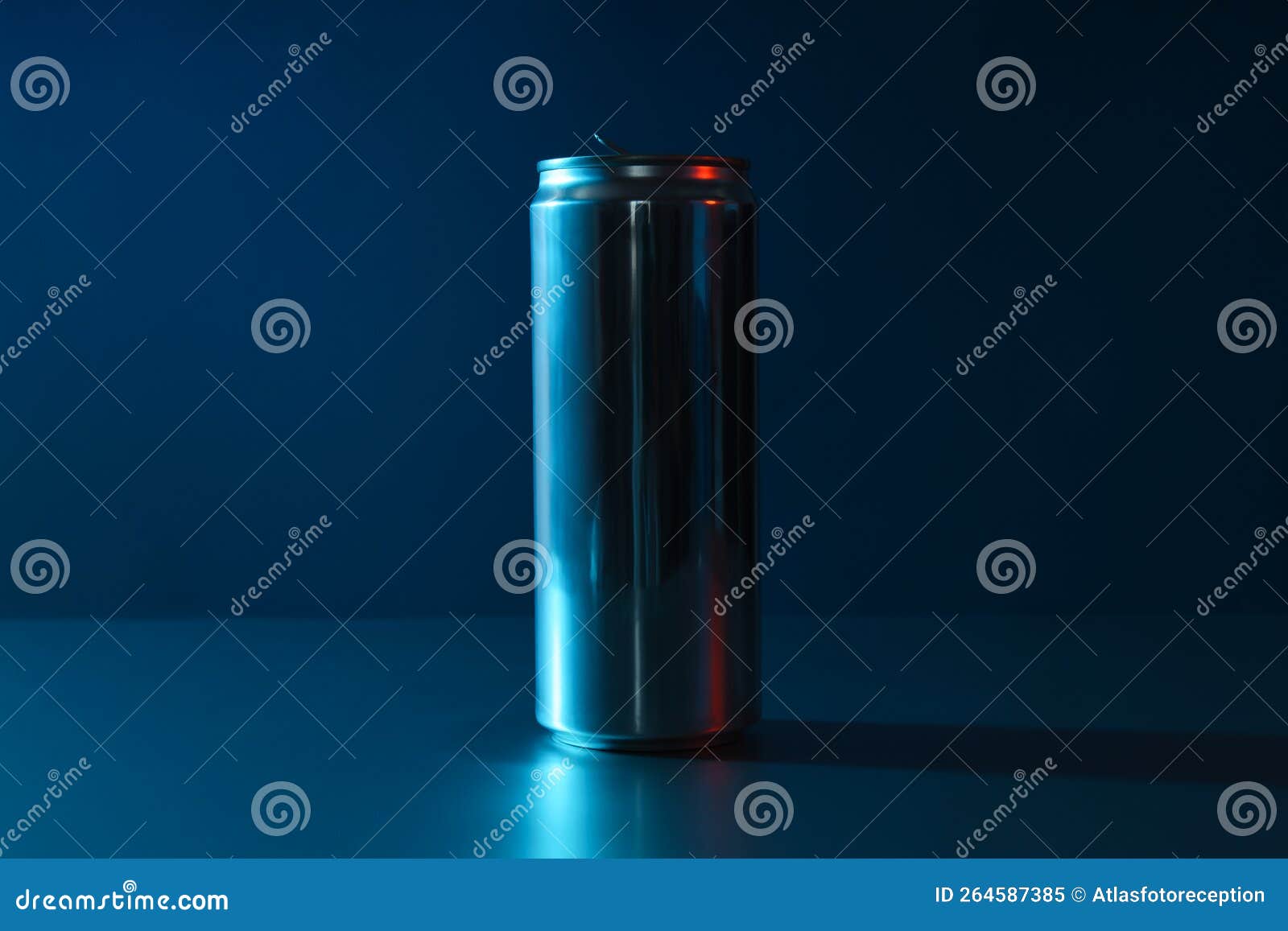 Concept of Drink, Blank Can with Space for Label Stock Image - Image of ...