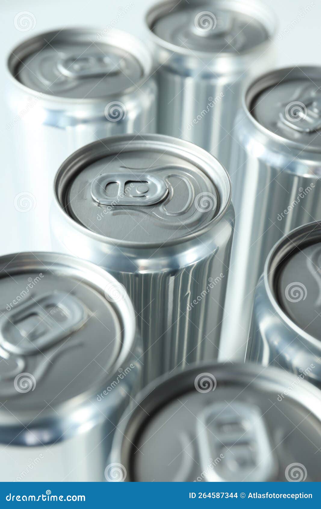Concept of Drink, Blank Cans with Space for Label Stock Photo - Image ...
