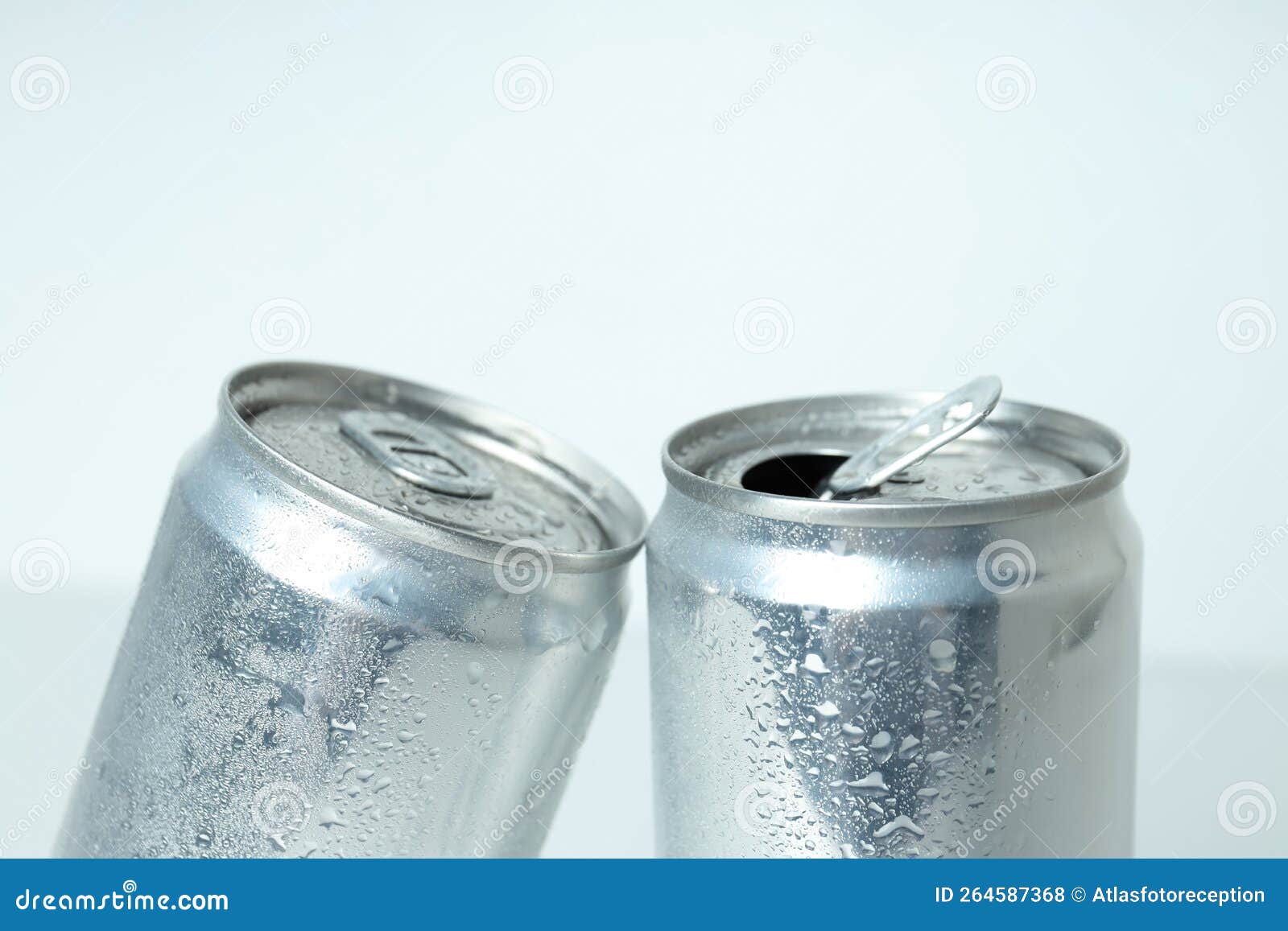 Concept of Drink, Blank Cans with Space for Label Stock Photo - Image ...