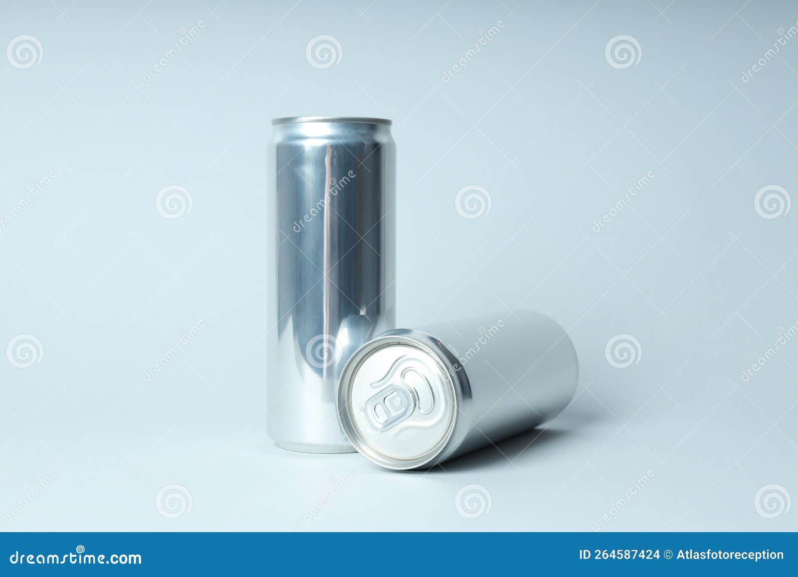 Concept of Drink, Blank Cans with Space for Label Stock Photo - Image ...