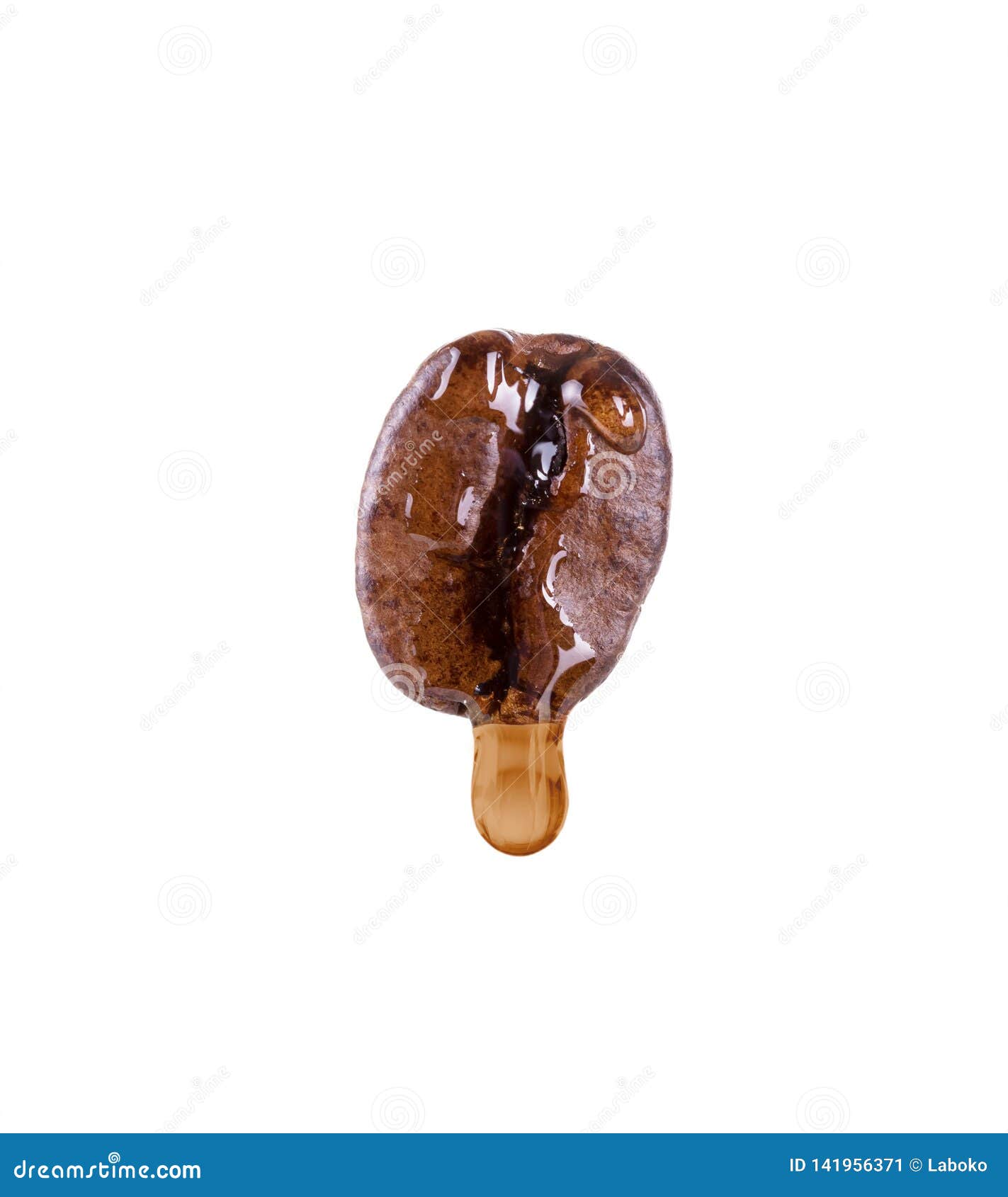 Concept of Drip Coffee. Coffee Bean with Drop of Aromatic Coffee with ...