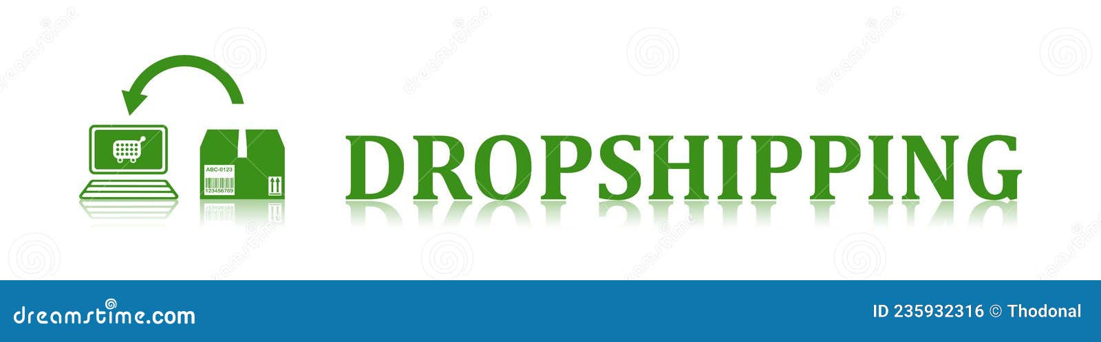 Concept of dropshipping stock illustration. Illustration of commerce ...