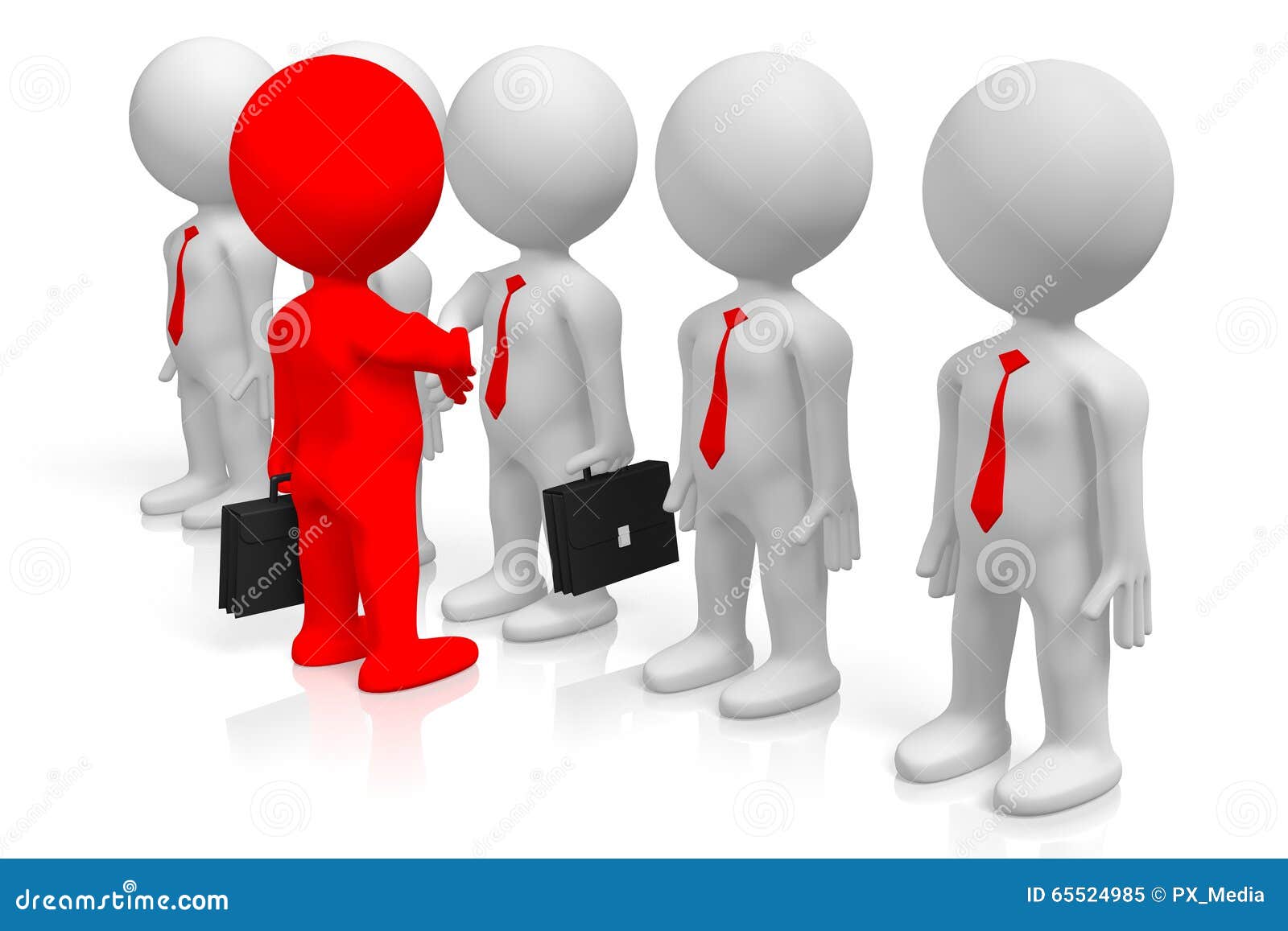 Concept Du Patron 3D Et Des Employés Illustration Stock - Illustration ...