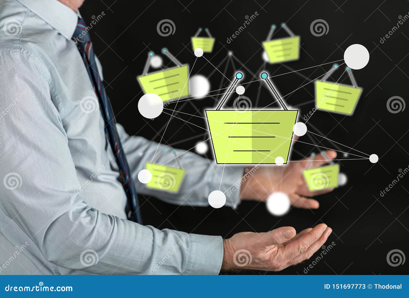 Concept of e-commerce stock image. Image of customer - 151697773