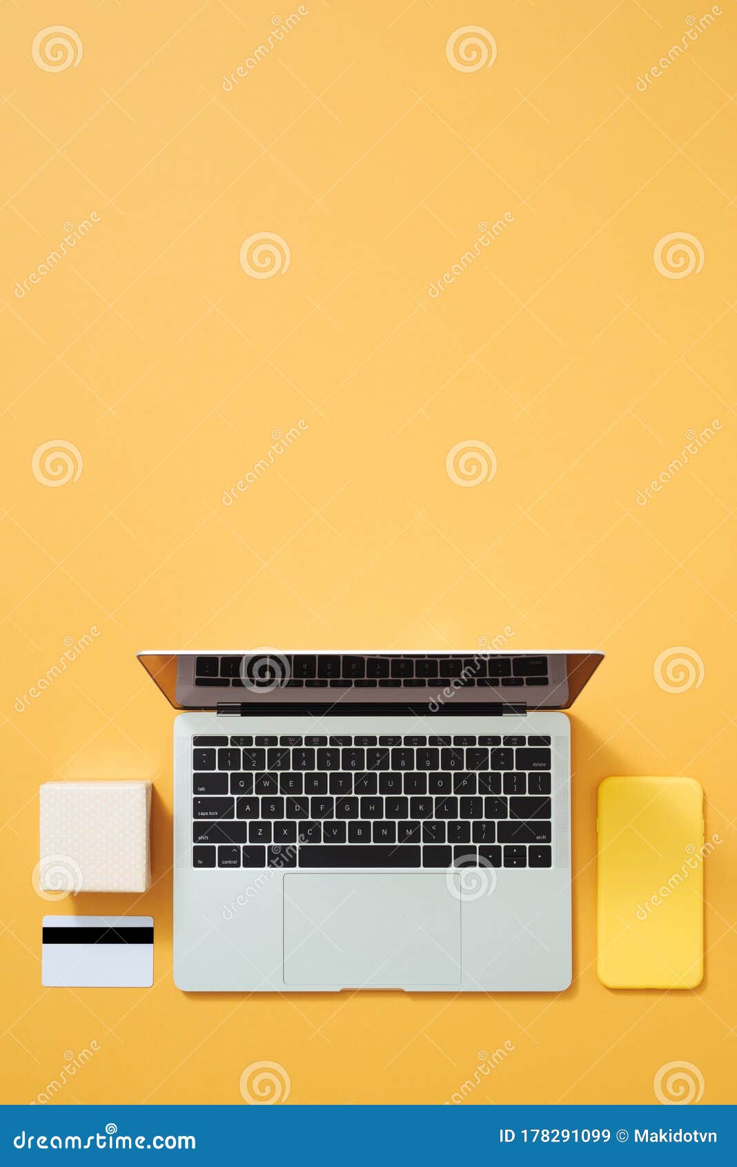 Concept of E-commerce, Discounts, Sales on Color Background Stock Image ...