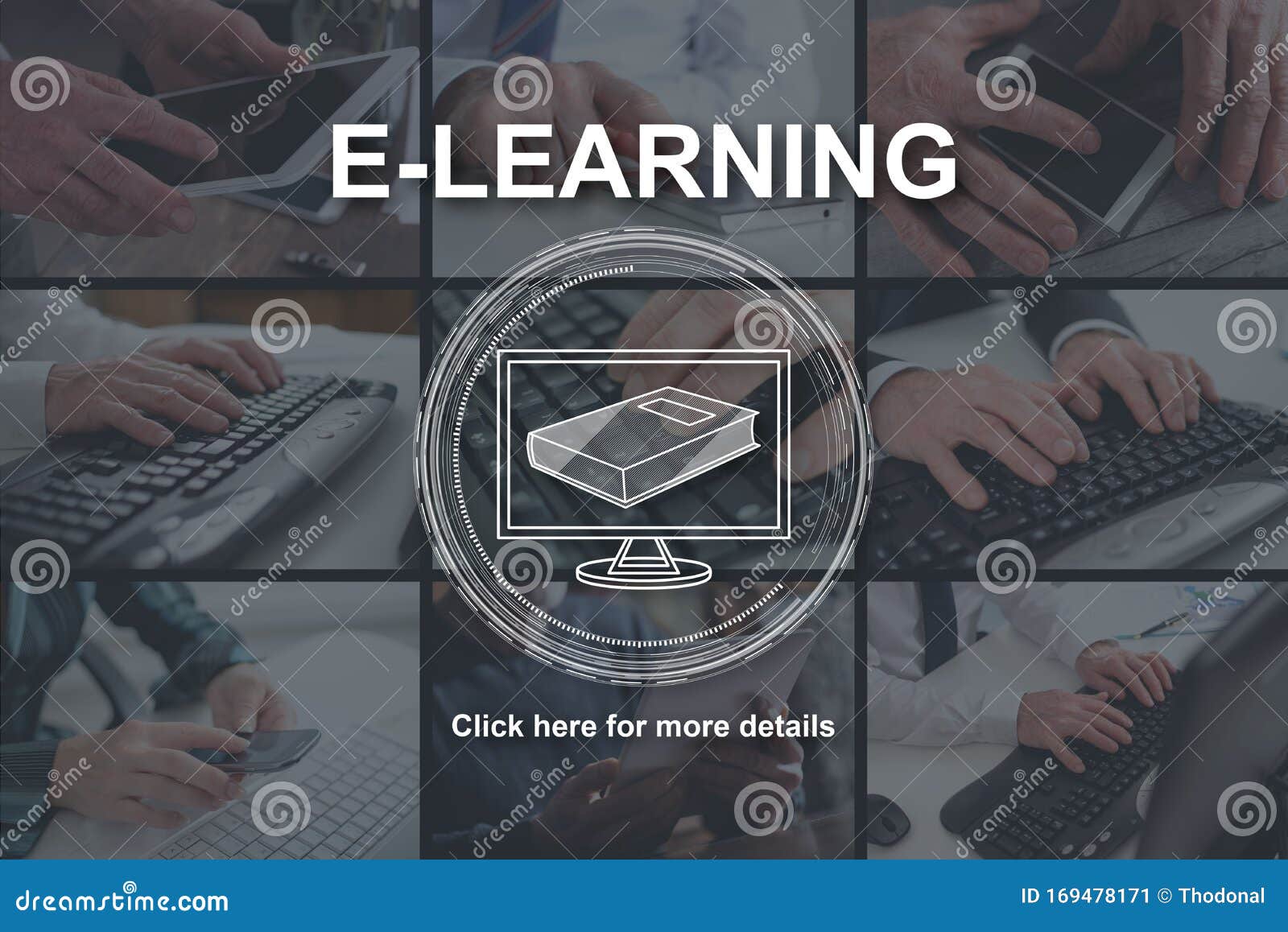 Concept of e-learning stock image. Image of distance - 169478171