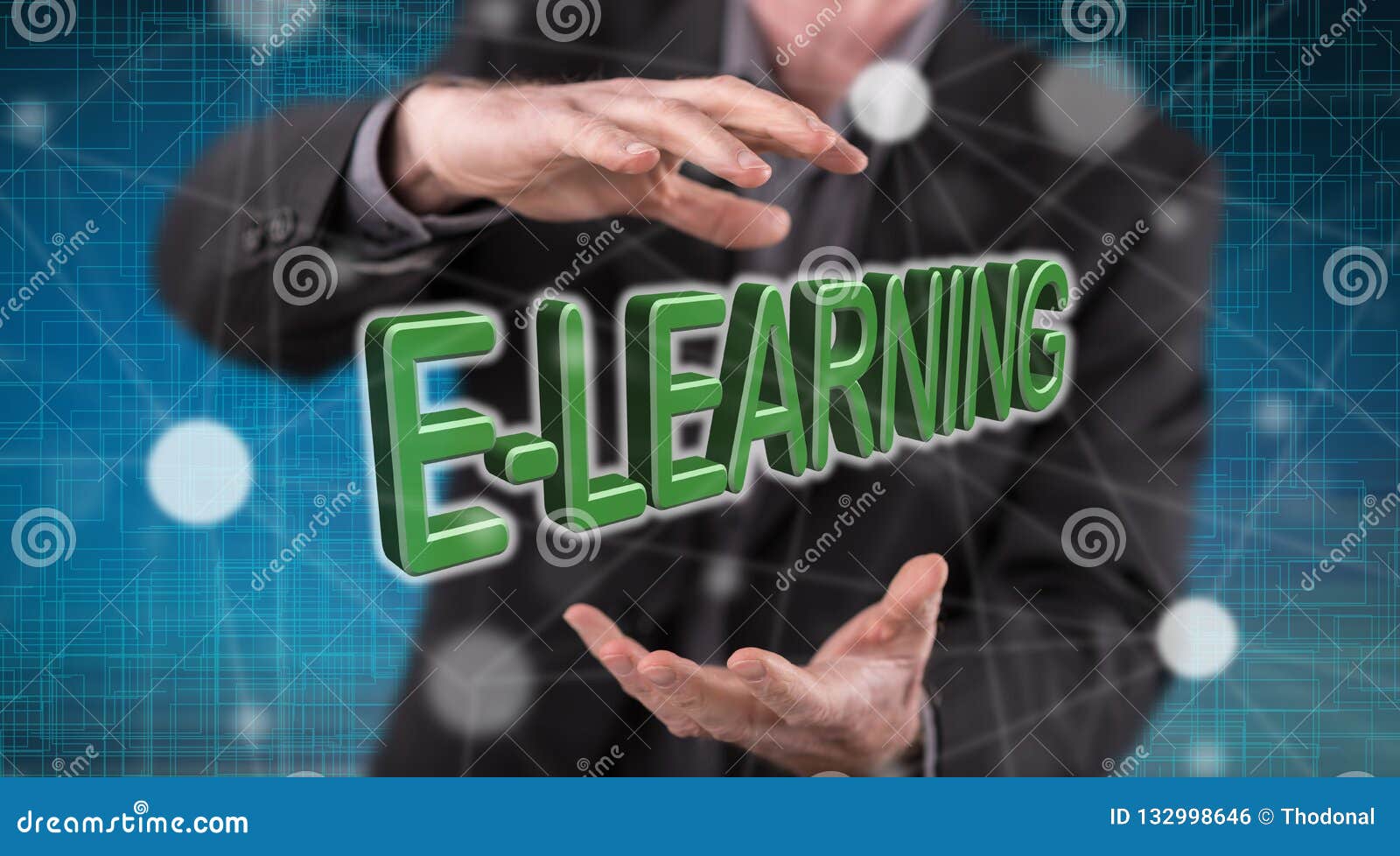 Concept of e-learning stock photo. Image of internet - 132998646