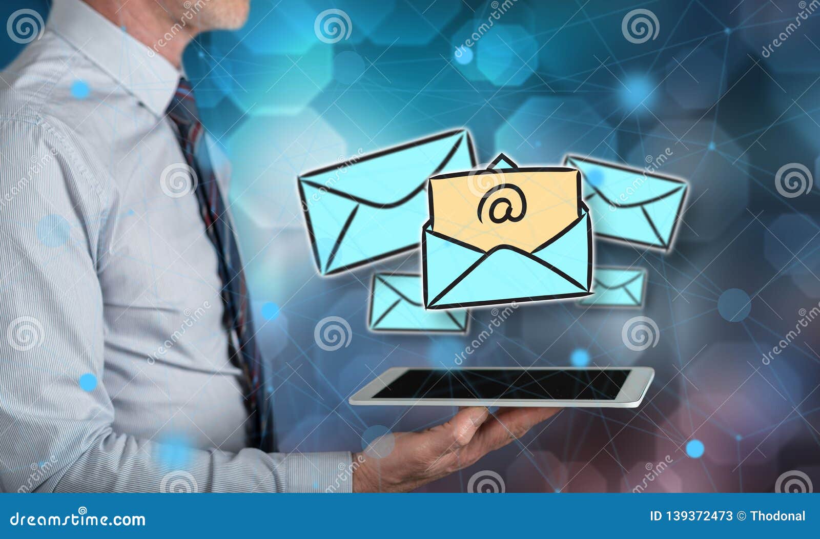 Concept of e-mail stock image. Image of online, communication - 139372473