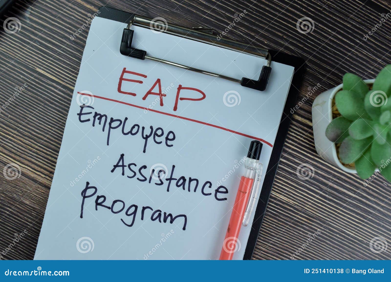 EAP Employee Assistance Program Business Finance Concept On Screen ...