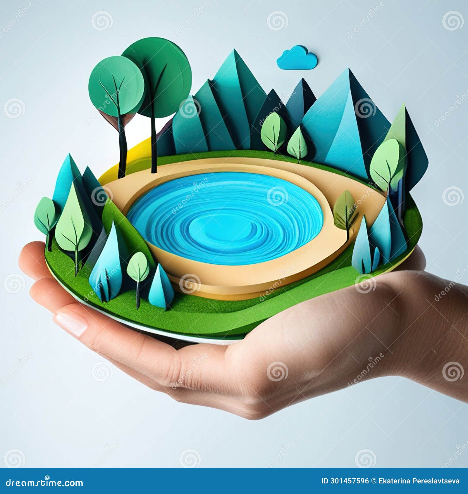 Concept Earth Protection Day or Environmental Protection Hands To ...