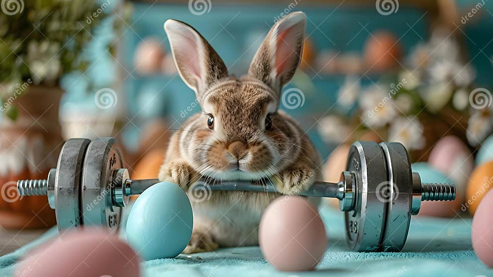 Easter Pump: Bunny S Springtime Strength. Concept Easter, Bunny ...