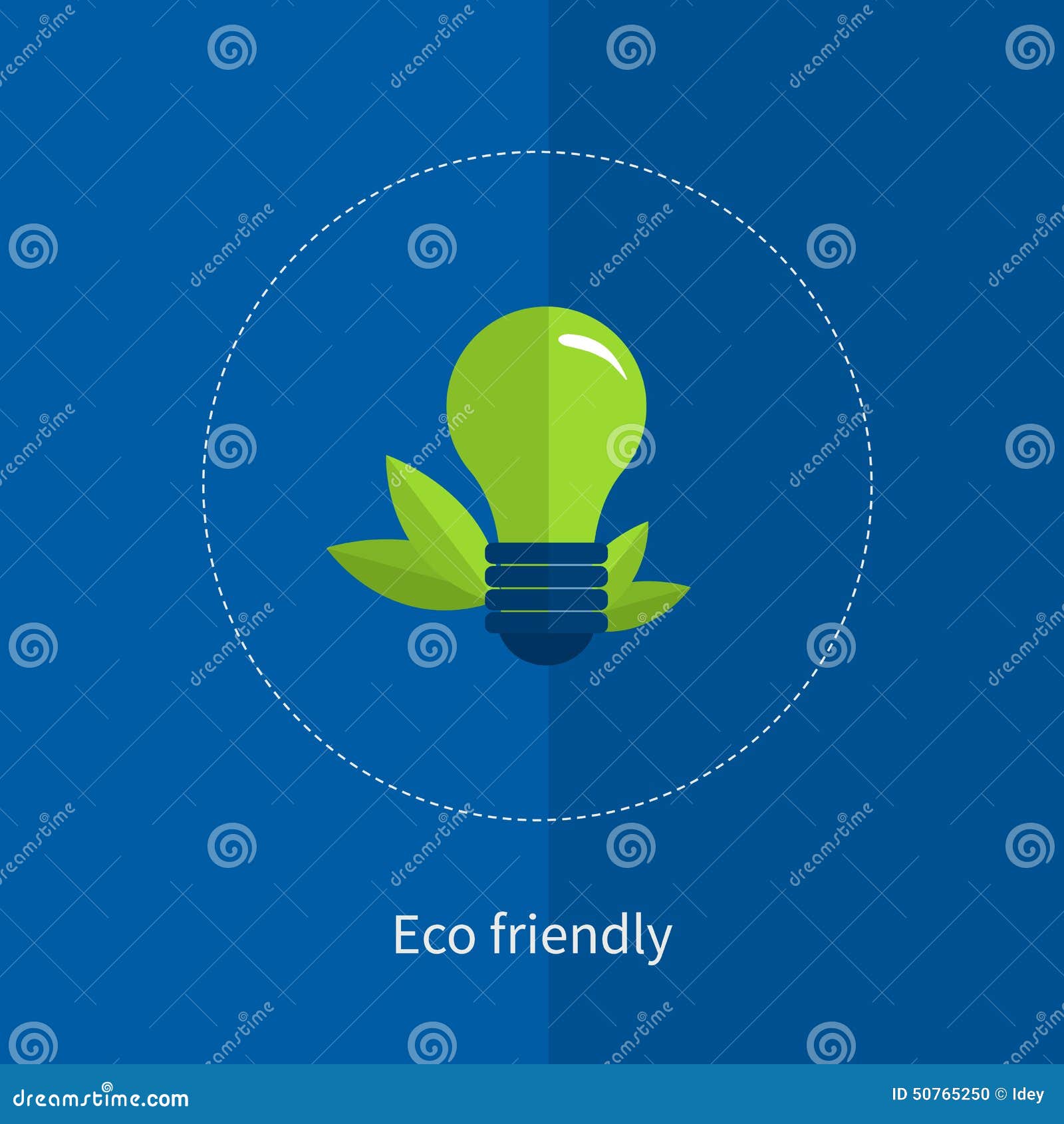 The Concept of Eco-friendly Energy Source Stock Vector - Illustration ...