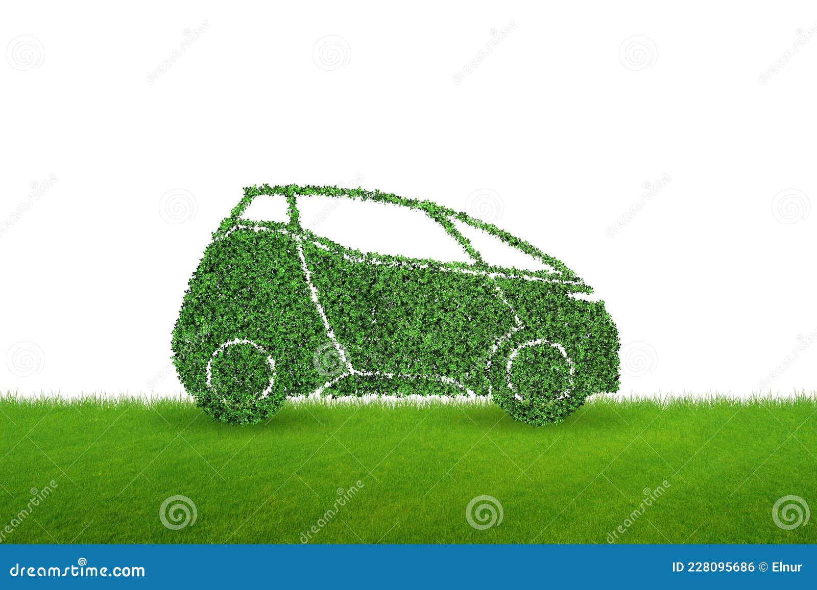 Concept of Ecological Electric Car Stock Photo - Image of efficiency ...