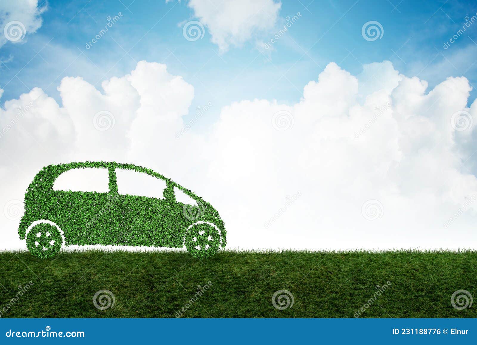 Concept of Ecological Electric Car Stock Photo - Image of hybrid ...