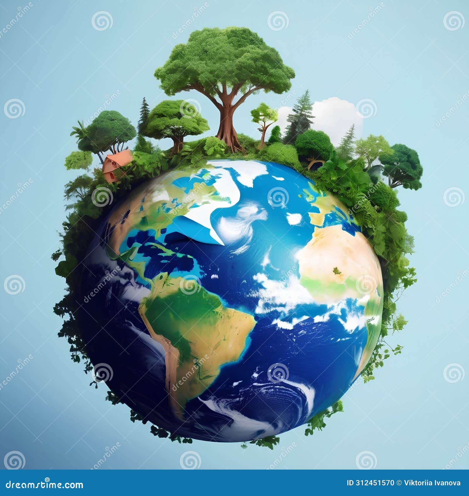 Concept of Ecology and World Water Day. Save the Earth. Stock ...