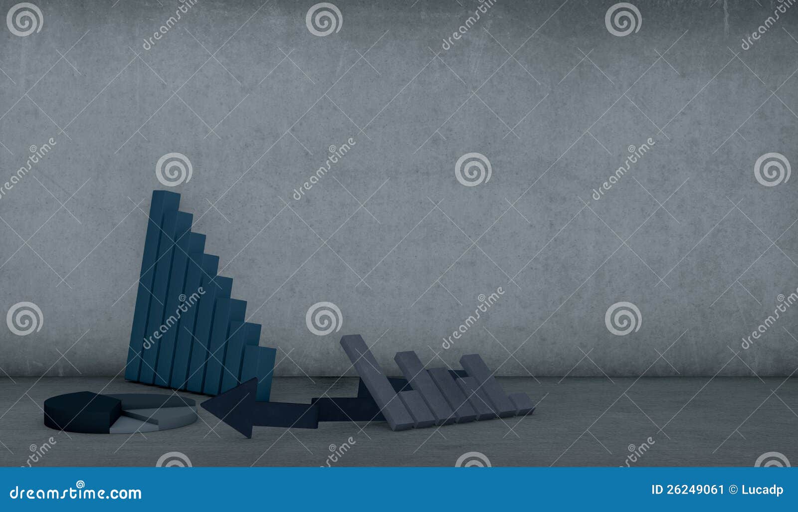 Concept of Economic Failure Stock Illustration - Illustration of ...