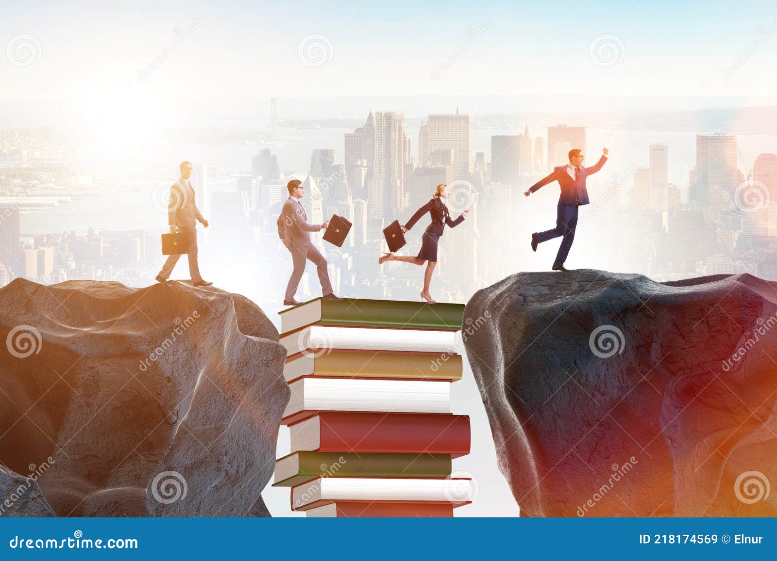 Concept of Education in Business with Business People Stock Image ...