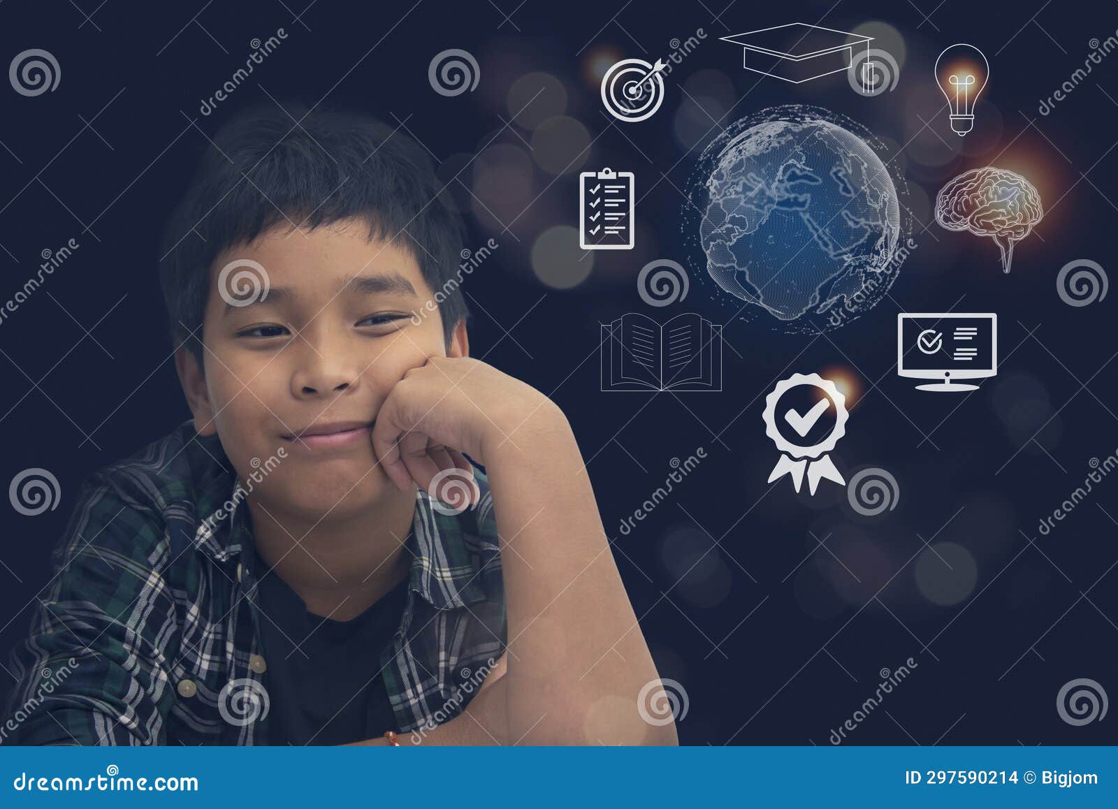 The Concept of Education. Children S Imagination of Brain, Science and ...