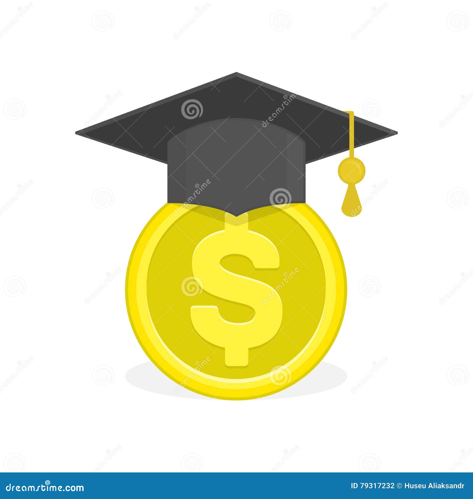 Concept of education fee. stock vector. Illustration of fund - 79317232