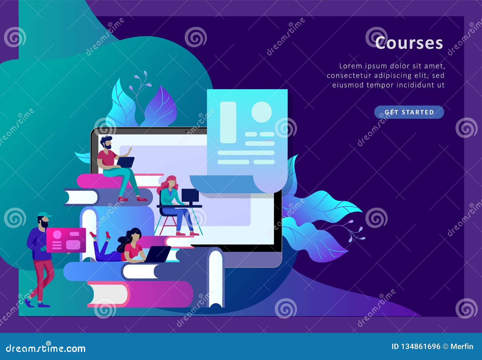 Concept Education People, Internet Studying, Online Training, Online ...