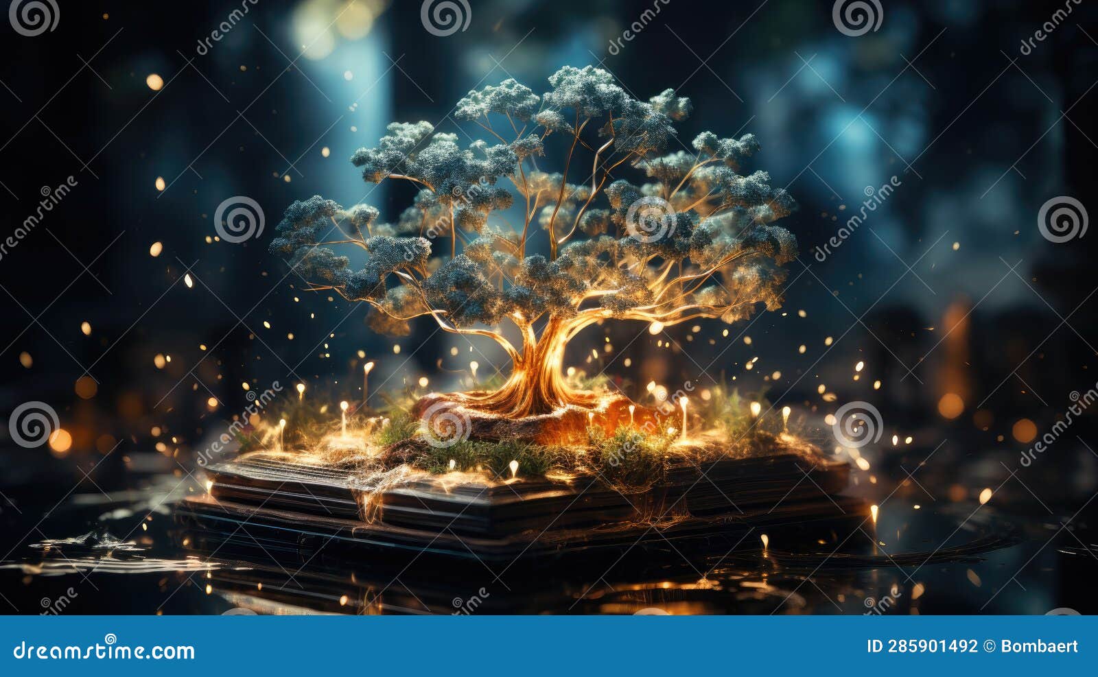 The Concept of Education by Planting a Tree of Knowledge on a Open Book ...