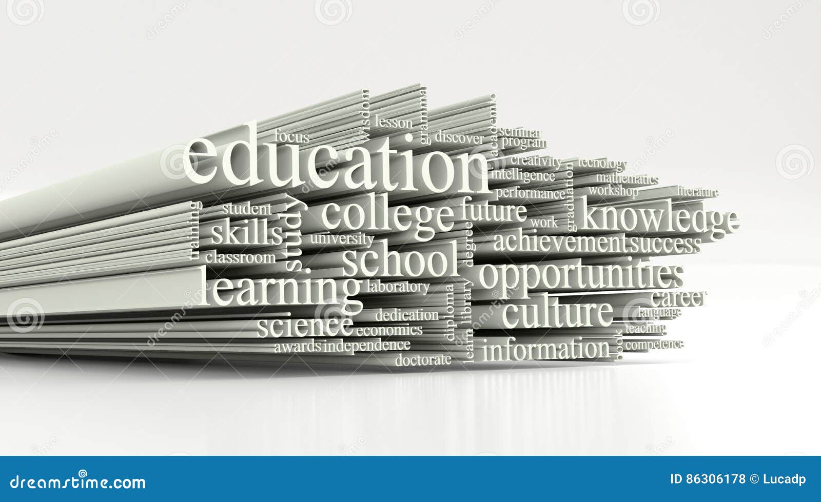 Concept of education stock illustration. Illustration of render - 86306178