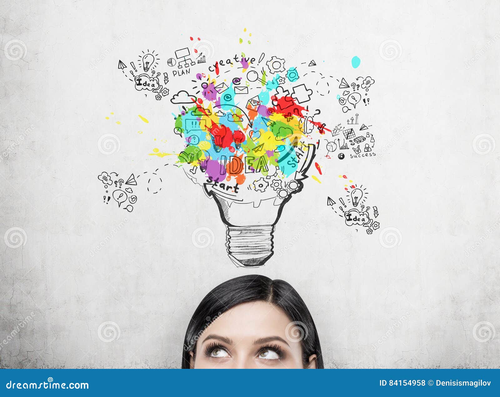 Concept een goed idee stock foto. Image of verschillend - 84154958