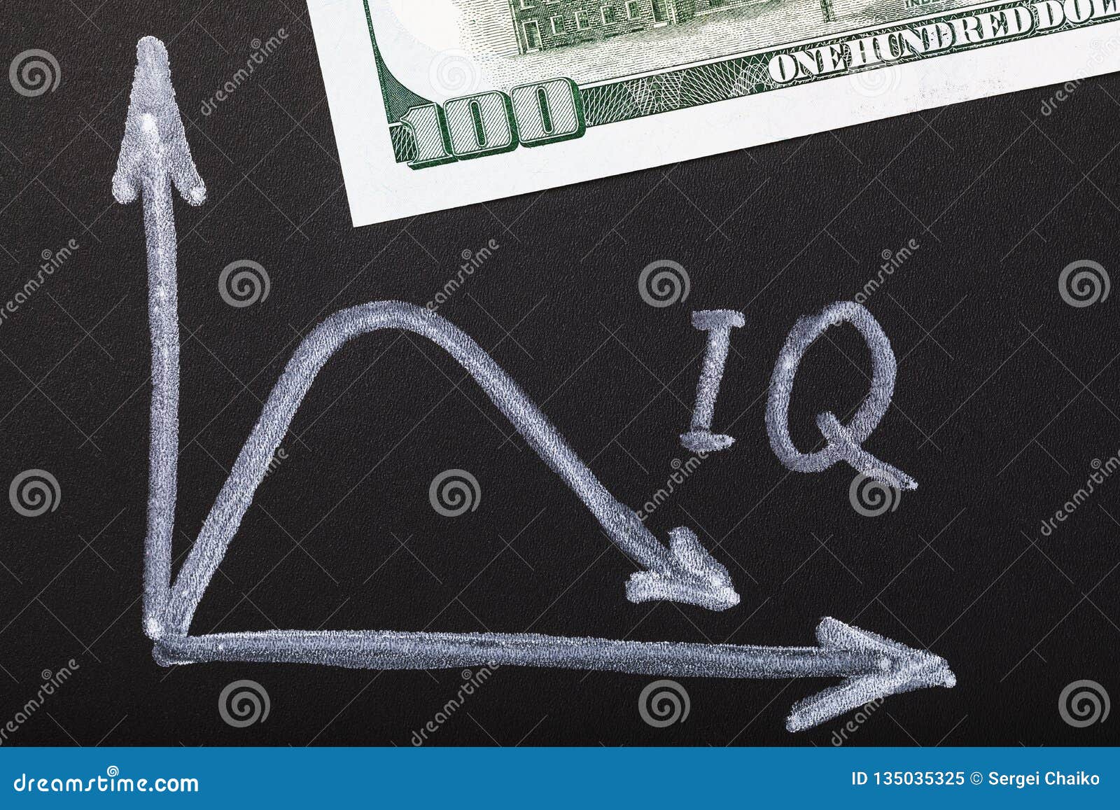 Concept on the Effect of Low IQ on Income Growth Stock Image - Image of ...