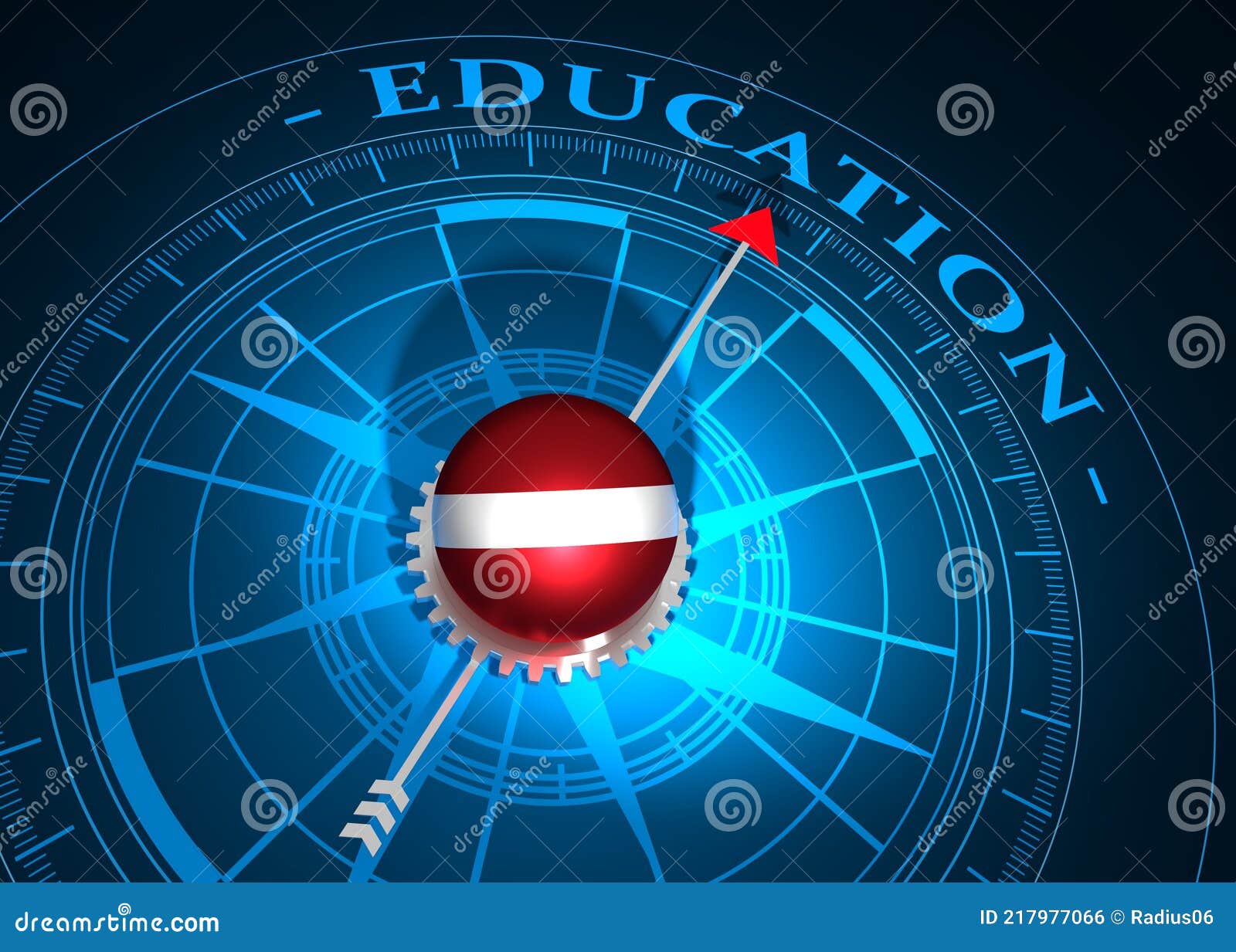 The Concept of Effective Education. 3D Illustration Stock Illustration ...