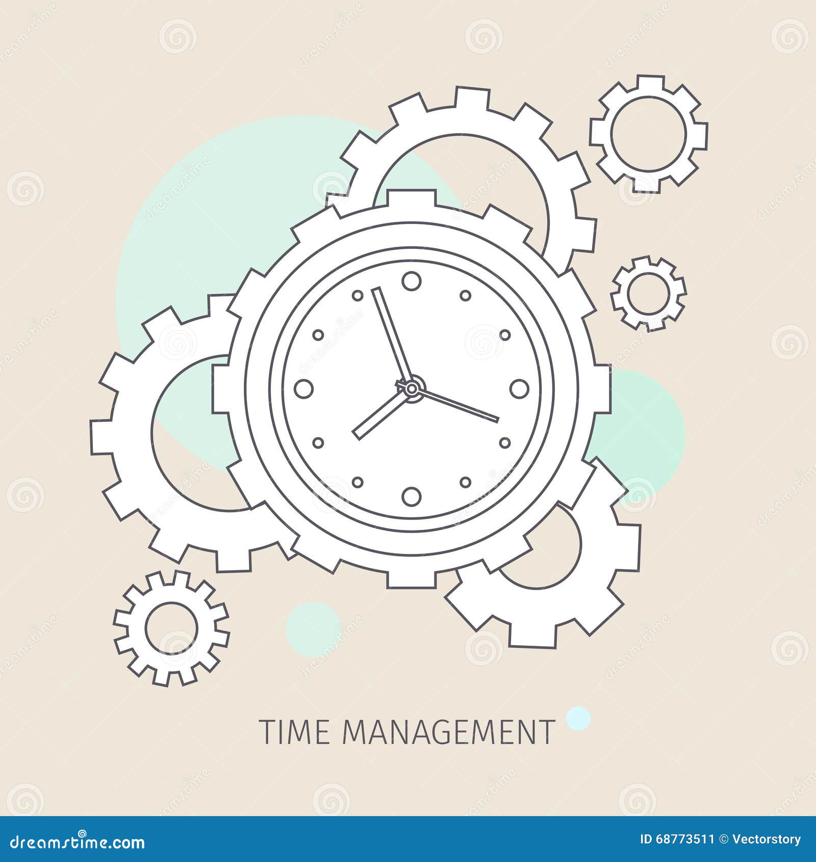 Concept of Effective Time Management. Stock Vector - Illustration of ...