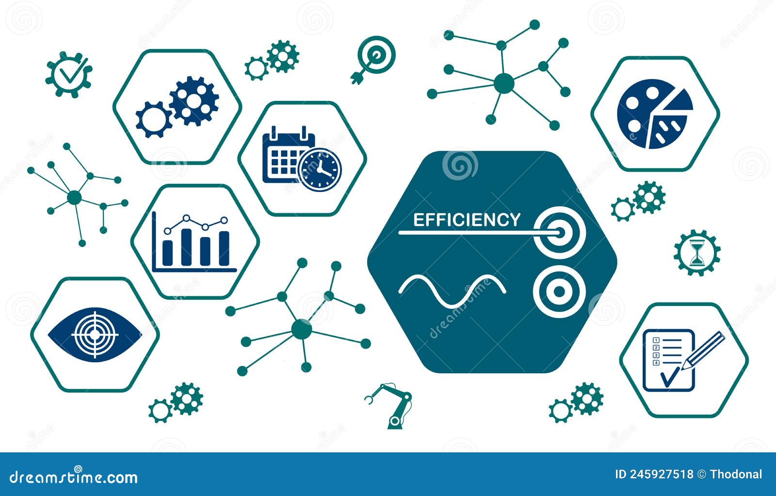 Concept of efficiency stock illustration. Illustration of measurement ...