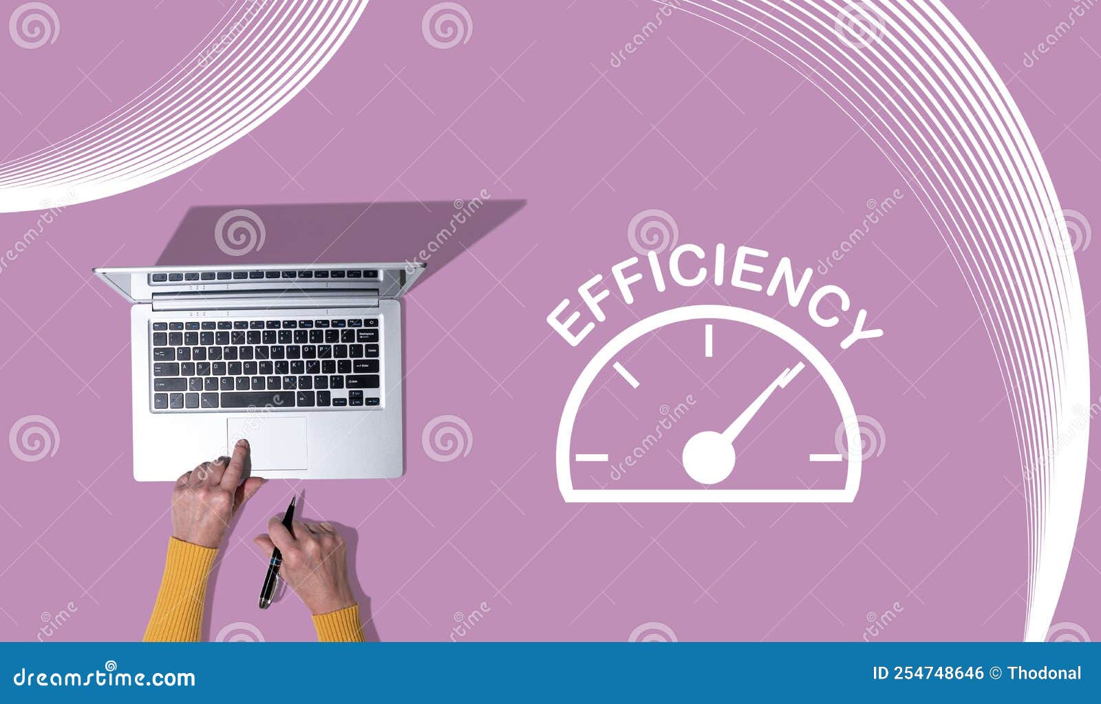 Concept of efficiency stock photo. Image of achievement - 254748646