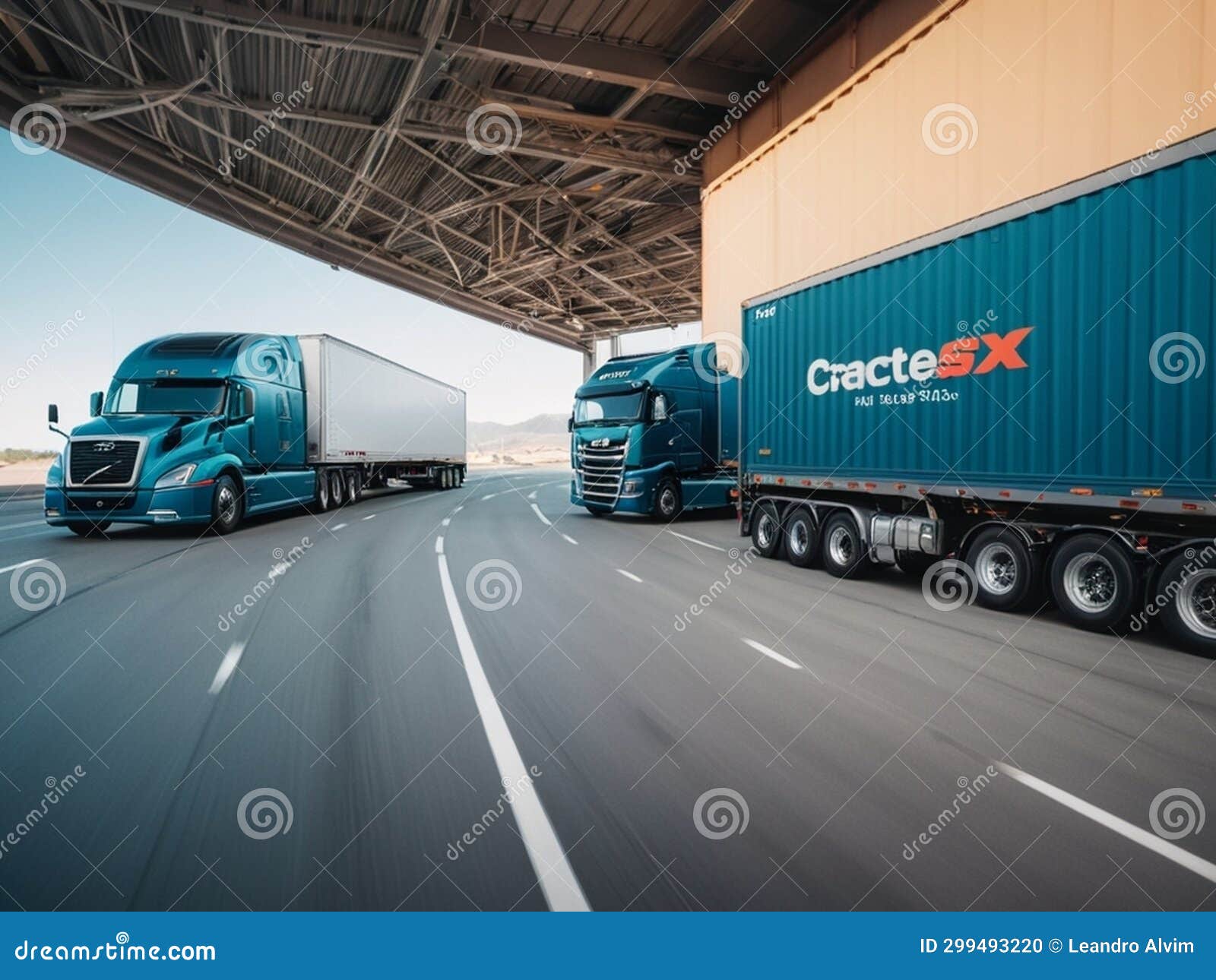 Efficient Freight Delivery at Its Finest.AI Generated Stock ...