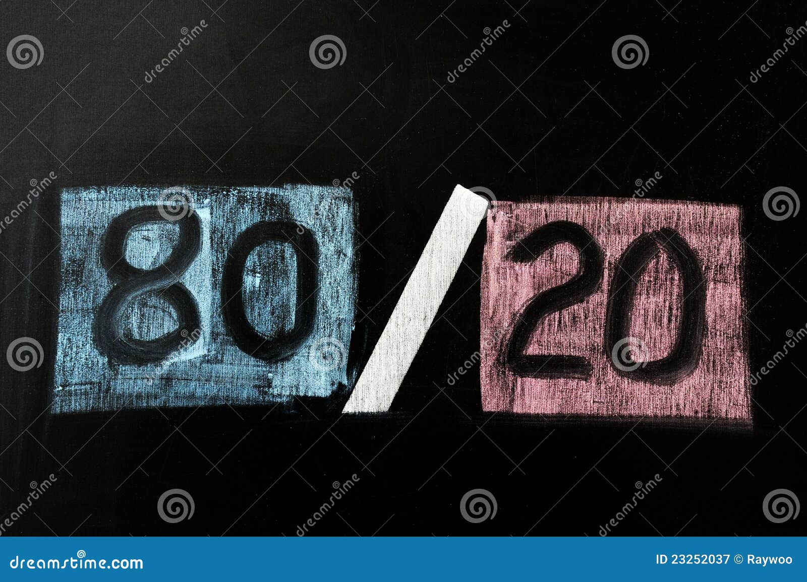 Concept of Eighty Twenty Rule Stock Image - Image of concept, percent ...