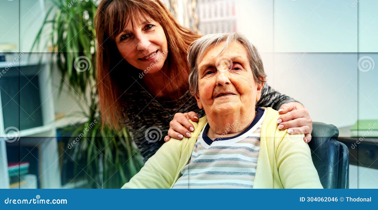 Concept of Elderly Support, Geometric Pattern Stock Illustration ...