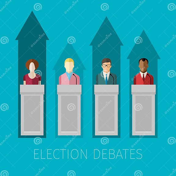 Concept of Election Debates Stock Vector - Illustration of manager ...