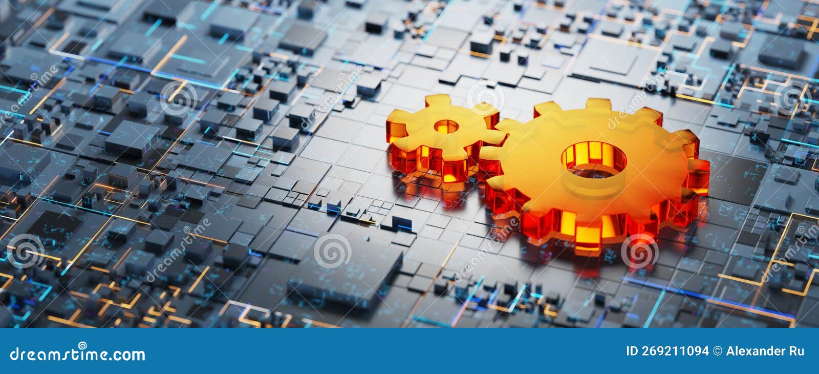 Concept of the Electrical Circuit. Program Work. Works of High-tech ...